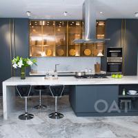 China Durable 304 Stainless Steel Kitchen Cabinet with 18mm Thickness and 20mm Door Thickness for Modern Homes for sale