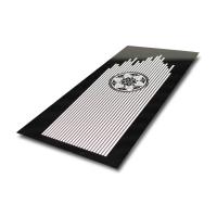 China Mirror Finish Etched SS Stainless Steel Elevator Door Panel Custom Design for sale