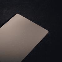 China Brown Satin Mirror Finish Stainless Steel Sheet With Random Pattern for sale