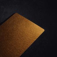 China 3.0mm Champagne Satin Colored Stainless Steel Sheet Mirror Finish SS Sheet for sale