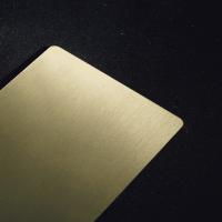 China Sandblasted Titanium Gold Color Stainless Steel Sheet Plate SS201 SS304 SS430 for sale