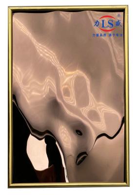 China SS201 SS316 Coloured Embossed Stainless Steel Plate Water Ripple Sheet Metal for sale