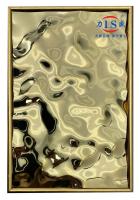 China Ceiling Gold PVD Coated Water Ripple Steel Sheet Metal 304SS Oem for sale