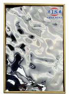 China Black Titanium Metallic Stainless Steel Water Ripple Sheet For Ceiling ODM for sale