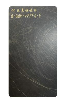 China Industrial Black Brushed Copper Colored Stainless Steel Sheet Textured for sale