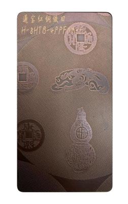 China Brushed Red Bronze Colored Stainless Steel Sheet SS430 For Kitchen Backsplash for sale