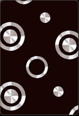 China Decoration 3mm Stainless Steel Sheet Plate Laser Etched Circular Pattern 201 304 for sale