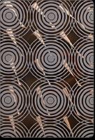 China Brown Concentric Rings Laser Stainless Steel Etching Sheet ASTM Standard for sale