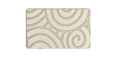 China Anti Fingerprint Ring Embossed Etched Stainless Steel Sheet Plate 3mm for sale