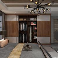 China Seamless Wood Stainless Steel Wardrobe Closet With Sliding Doors ODM for sale