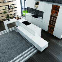 China Integrated 316L PVD Stainless Steel Kitchen Cabinet Island Furniture for sale