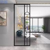 China Entryway Decor SS304 Stainless Steel Screen Partition Metal Frame Room Divider for sale