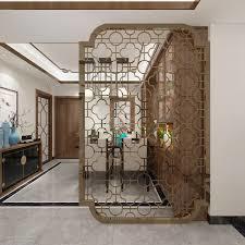 China ASTM Decorative Hollowed Metal Room Divider Screen SUS304 Customized for sale