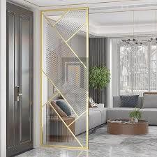 China Geometric Hollow Stainless Steel Screen SS Metal Partition Panel For Living Room for sale