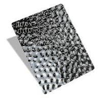 China Sleek SS316 SS430 Water Wave Stainless Steel Panel Embossed Plate for sale