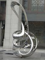 China Outdoor Garden Polished Stainless Steel Products Abstract Sculpture Art Decor ODM for sale