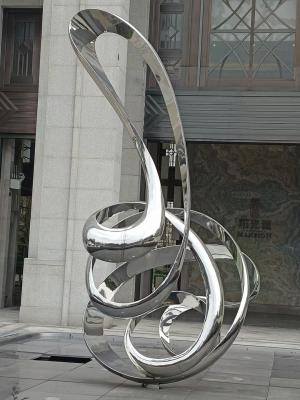 China Outdoor Garden Polished Stainless Steel Products Abstract Sculpture Art Decor ODM for sale