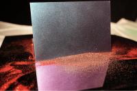 China Blue - Purple Color - Changing Frosted Stainless Steel Sheet for sale