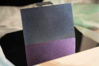 China Blue - Purple Color - Changing Frosted Stainless Steel Sheet for sale