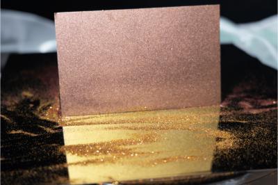 China Shiny - Glitter Color - Changing Stainless Steel Sheet for sale
