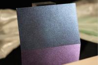China Blue - Purple Color - Changing Frosted Stainless Steel Sheet for sale