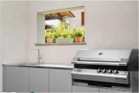 China 316SS Outdoor Outdoor Kitchen Unit Island BBQ Grill Station Sink Cabinet OEM for sale