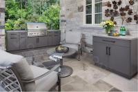 China Prefabricated 316L Stainless Steel Outdoor Kitchen Unit Cabinets Customized for sale