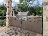 China Sustainable Outdoor Modular Kitchen Units Grill Sink Cupboards Antirust for sale
