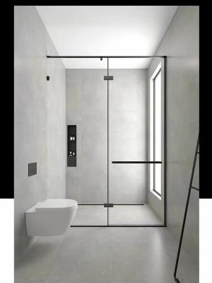 China Black Framed Stainless Steel Bathroom Furniture Shower Enclosure Door ODM for sale