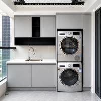 China Rust Resistant Stainless Steel Laundry Cabinet with Easy To Clean Surfaces and Perforated Design For Airflow for sale