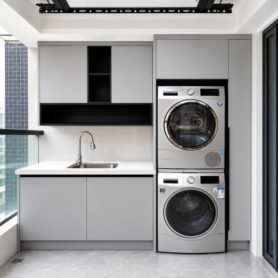 China Rust Resistant Stainless Steel Laundry Cabinet with Easy To Clean Surfaces and Perforated Design For Airflow for sale