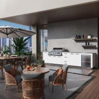China Modular Free Combination Rooftop Outdoor Kitchen for Garden Living for sale