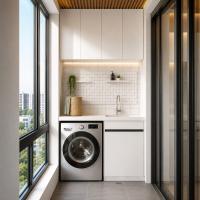 China 60 X 40 X 30 Cm Stainless Steel Balcony Cabinet Easy To Clean Corrosion Resistant Storage Cabinet Suitable for Balcony for sale
