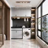 China 60 X 40 X 30 Cm Stainless Steel Balcony Cabinet Easy To Clean Corrosion Resistant Storage Cabinet Suitable for Balcony for sale
