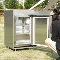 China KOVA 5 Stainless Steel Modular Outdoor Kitchen with Grill, Sink, Refrigerator and Side Burner for sale