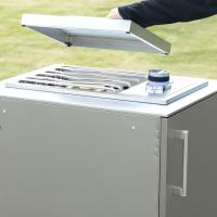 China KOVA 5 Stainless Steel Modular Outdoor Kitchen with Grill, Sink, Refrigerator and Side Burner for sale