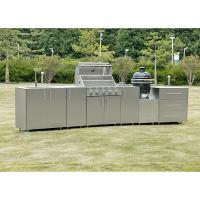 China KOVA 8 Complete Stainless Steel Modular Outdoor Kitchen with Grill, Kamado and Side Burner for sale