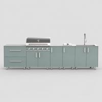 China MELLOW GATHER Outdoor Kitchen with Grill and Side Burner for sale