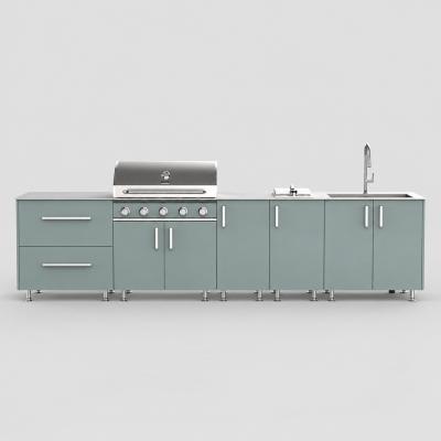 China MELLOW GATHER Outdoor Kitchen with Grill and Side Burner for sale