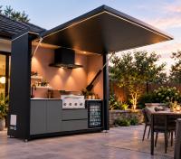 China Electric Lift-Up Cover and Mobile Cabinet for a Flexible Outdoor BBQ Kitchen | ROVA PRO Grey Version for sale