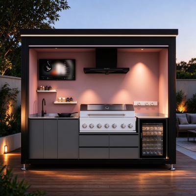 China Grey Plus Max Enclosed Kitchen Frame with Grill and Storage | ROVA for sale