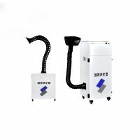 China 220V 500CFM Portable Welding Fume Extractor with HEPA Filtration 99.97% Efficiency Mobile Smoke Collector for sale