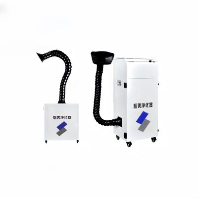 China 220V 500CFM Portable Welding Fume Extractor with HEPA Filtration 99.97% Efficiency Mobile Smoke Collector for sale