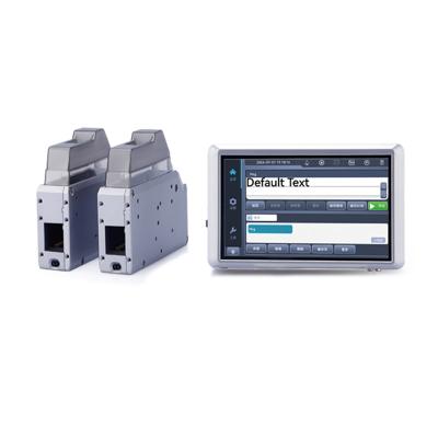 China Dual Printhead Thermal Inkjet Printer 300-600DPI 100m/Min Industrial Coding System with 6.5-inch Touch Screen for sale