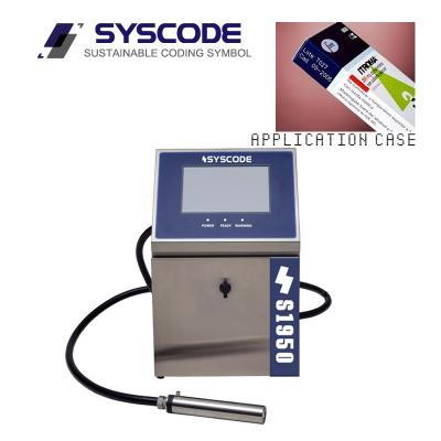 China Syscode 1950 Industrial Inkjet Printer - 320 m/min Speed, 1.2-15mm Print Height for Date Codes and Barcodes for sale