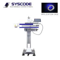 China CO2 Laser Marking Machine 30W/60W for Metal Tubes with 10,000 mm/s Speed and 300x300 mm Marking Area for sale