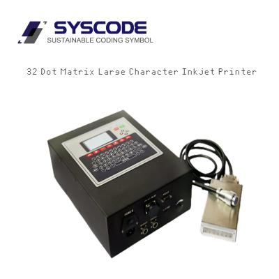 China 32 Dot Matrix Large Character Inkjet Printer for Cement & Chemical Packaging with 4-Line Printing and Dust-Resistant Design for sale