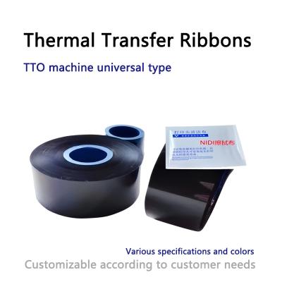 China 55mm x 600m Thermal Transfer Ribbon for TTO Printers - High Precision Printing for Packaging and Labeling for sale