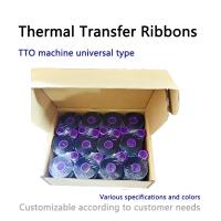 China Wax Resin Thermal Transfer Ribbon 110mm x 300m for Barcode Label Printing - High Durability for sale