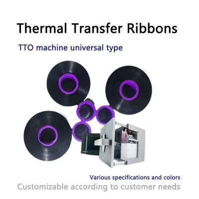 China Wax Resin Thermal Transfer Ribbon 55mm x 600m for Barcode Printing - Models IWR55600 OMR55600 for sale